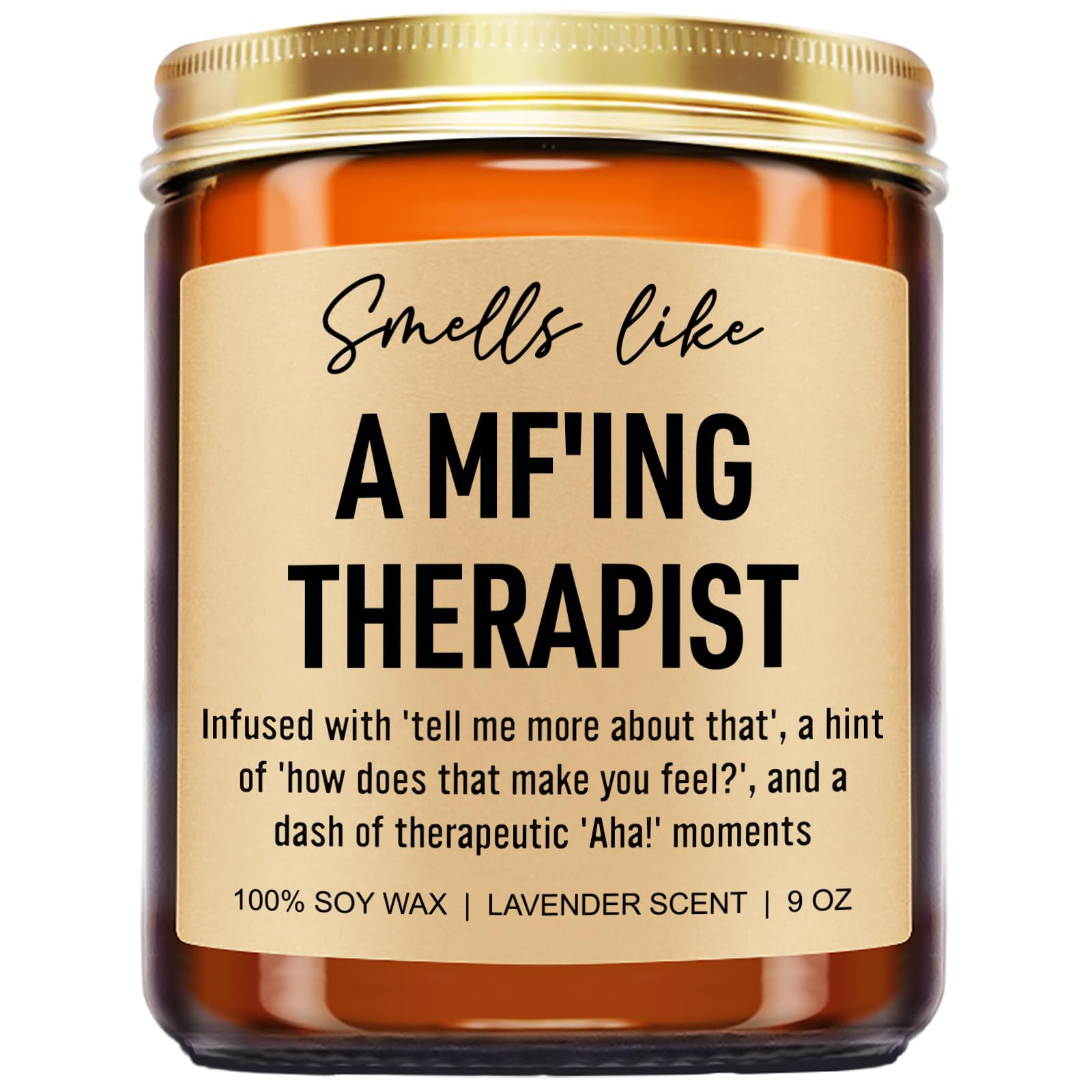 Younift Funny Therapist Candle, Therapist Gifts, Occupational Therapy Gifts, Therapy Office Decor, Therapist Self Care, Christmas Gifts, Graduation, Mental Health Therapist Gifts for Women, Men