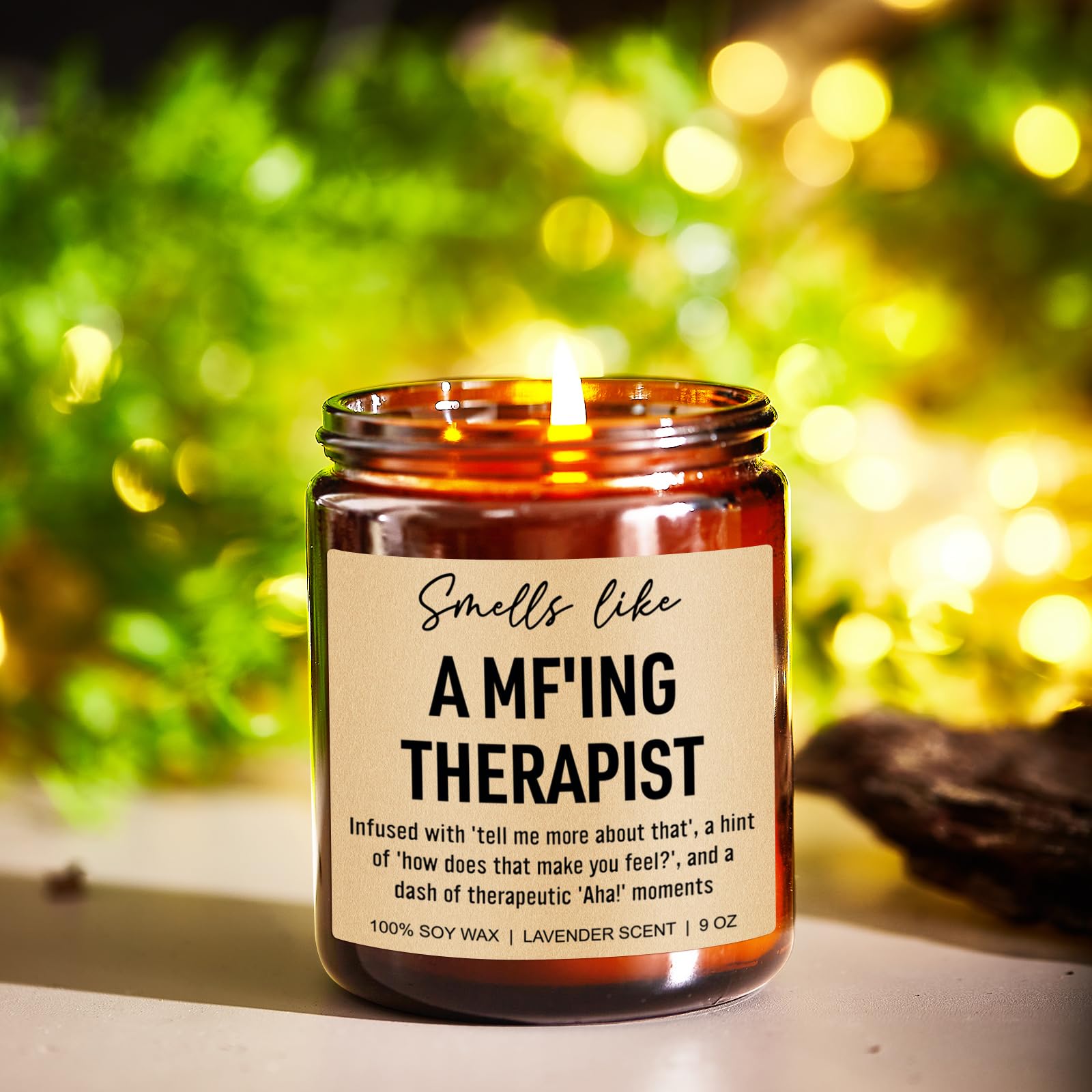 Younift Funny Therapist Candle, Therapist Gifts, Occupational Therapy Gifts, Therapy Office Decor, Therapist Self Care, Christmas Gifts, Graduation, Mental Health Therapist Gifts for Women, Men