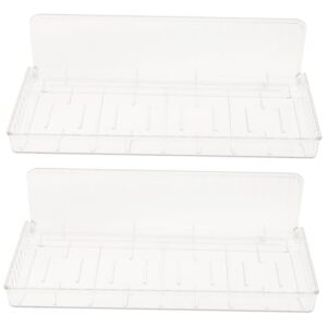 cabilock 2pcs wall-mounted storage box adhesive shelf wall shelves wall mount organizer shelf for wall clear shelf wall mounted storage shelf wall shelves for wall shelves for storage