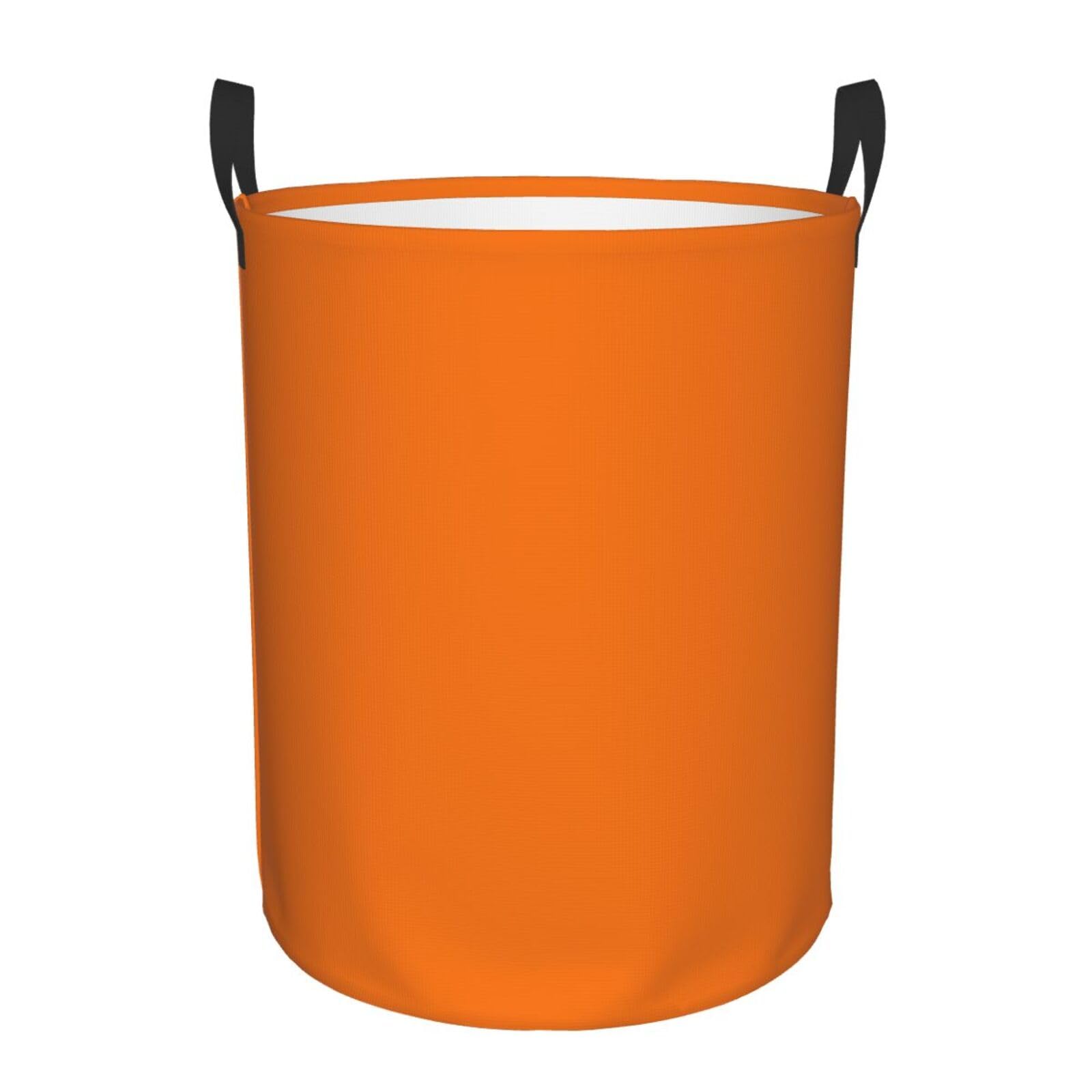 Large Laundry Basket, Orange Collapsible Laundry Hamper Dirty Clothes Washing Bin for College Dorm Storage Essentials 15.7" x 19.6"