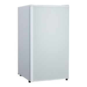 4.3 cu.ft single mini refrigerator-freezer compartment-adjustable thermostat control-reversible doors-ideal for dorm, office, rv, garage, apartment