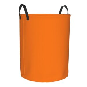 Large Laundry Basket, Orange Collapsible Laundry Hamper Dirty Clothes Washing Bin for College Dorm Storage Essentials 15.7" x 19.6"