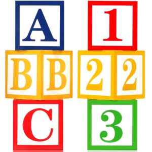 letter boxes for party celebration supplies abc block theme decorations balloon alphabet for back to school graduation birthday baby shower toy inspire story supply nursery game favor centerpieces