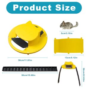 Generic Mice Mouse Rat Trap Bucket Flip Lid, Mouse Rats Trap Bucket Indoor Outdoor, Upgraded 5 Gallon Bucket Lid, Mouse Trap Bucket Lid Auto Reset (No Bucket), yellow