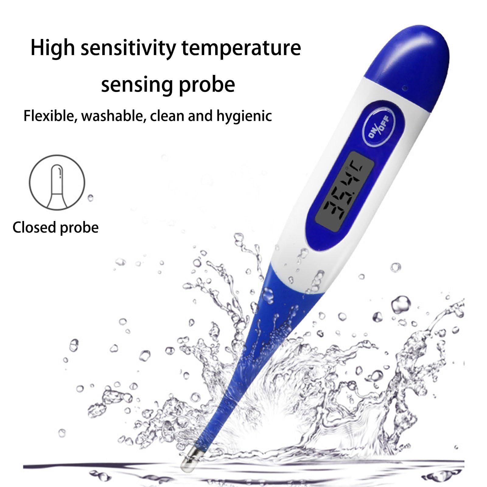 Waterproof Pet Digital Thermometer for Pet Owners and Veterinary Clinic Ensuring Accurate Temperature Measurement Easily Pet Thermometer for Dogs Pet Thermometer for Cats Ear Pet Thermometer for Cow