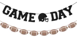 fakteen football party banners game day banner with football garland banner for football party decorations sports football theme festival birthday baby shower decoration supplies