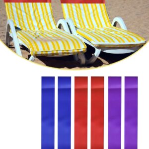 6 Pack Towel Bands for Beach, Towel Chair Clips Option for Beach