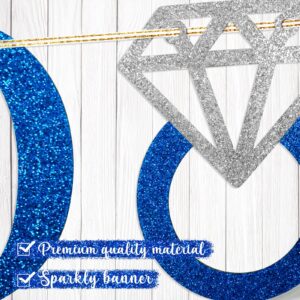 Glitter Something Blue Before I Do Banner, Something Blue Before I Do Bridal Shower Decorations, Wedding Party Banner, Engagement Banner, Bachelorette Party Decor, PRE-STRUNG