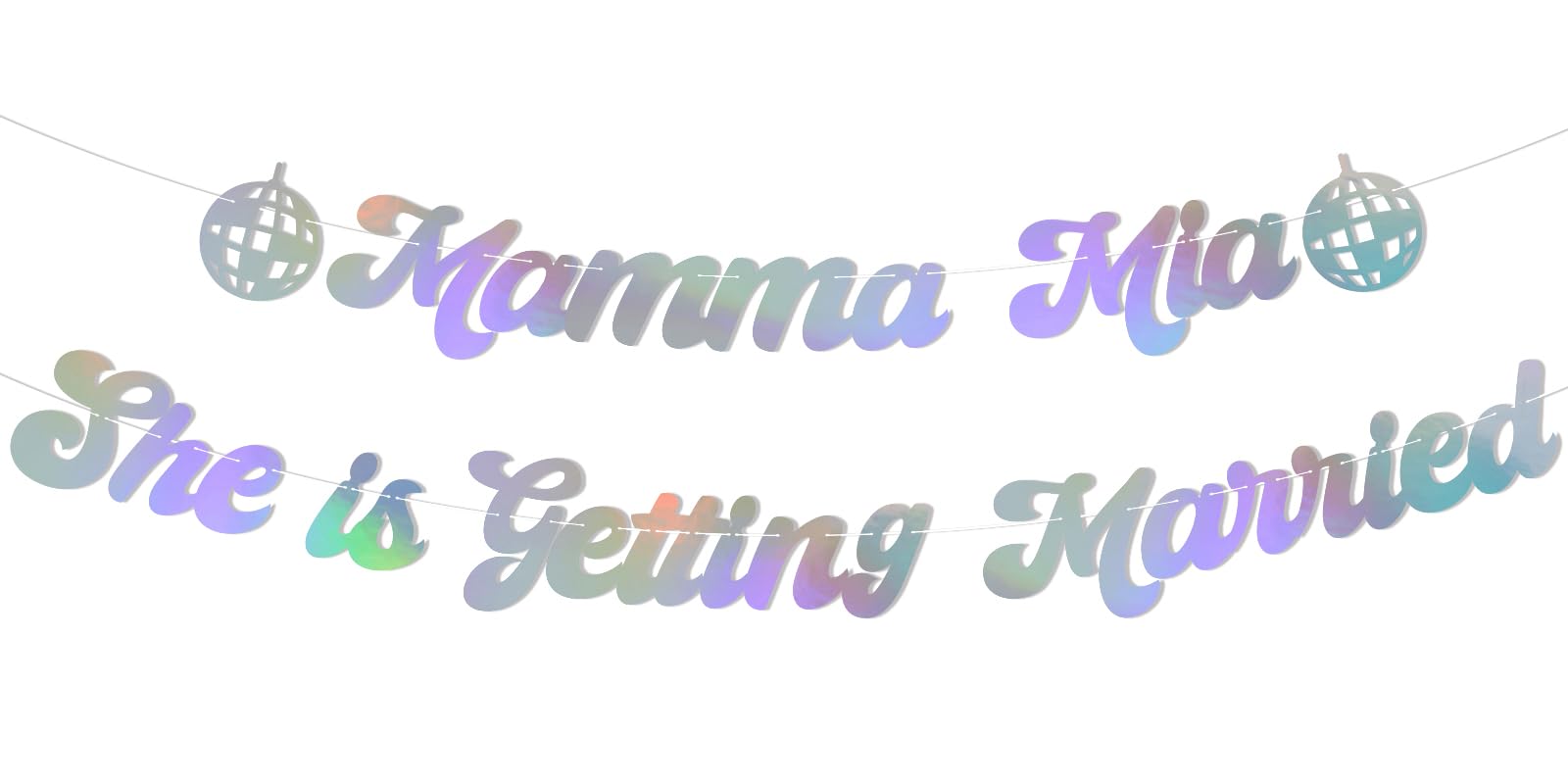 Mamma Mia She is Getting Married Banner, She Found Her Honey Honey, Dancing Queen Bachelorette Party Decorations, Last Disco Bridal Shower Wedding Party Decorations