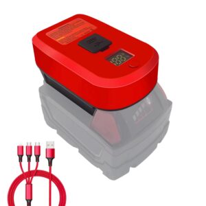 usb charger for milwaukee | m18 phone charger for milwaukee m18 battery | 18v charger for milwaukee tools | m18 fast charger