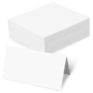 place cards for table setting 50 pack blank fillable banquet seat card tent place cards for weddings escort cards name tents placecards 3.9" x 3.5"(folded) for wedding table dinner parties