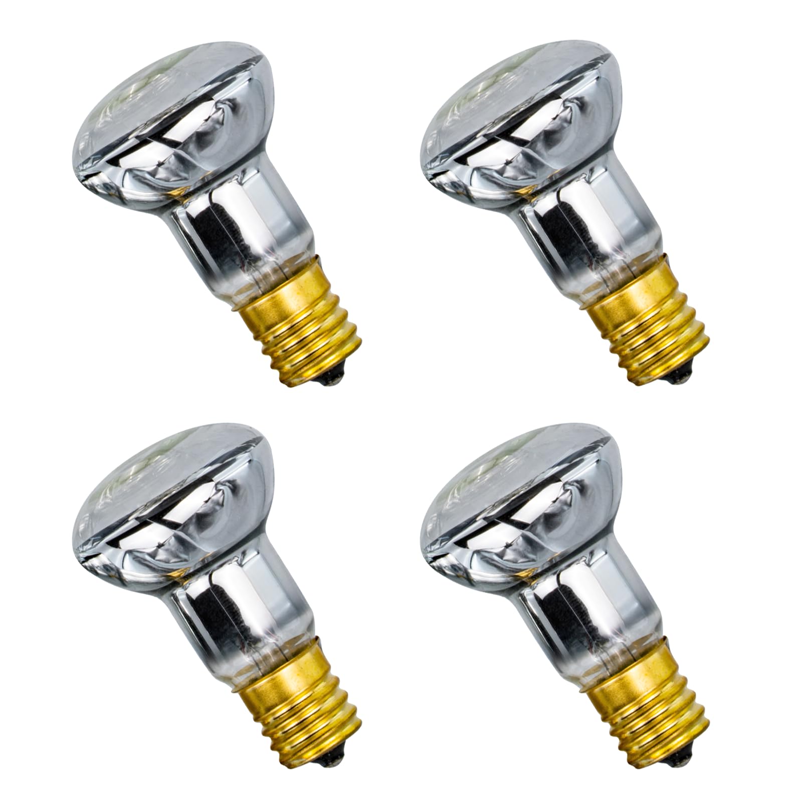 4 Pack Lava Lamp Replacement Bulb R39 E17 30W 120V Reflector Bulbs,Glitter Lamps,Incandescent for Bedroom and Office Bulb Lava Lamp Bulbs,Yellow,Heat Lamp Reflector Bulbs