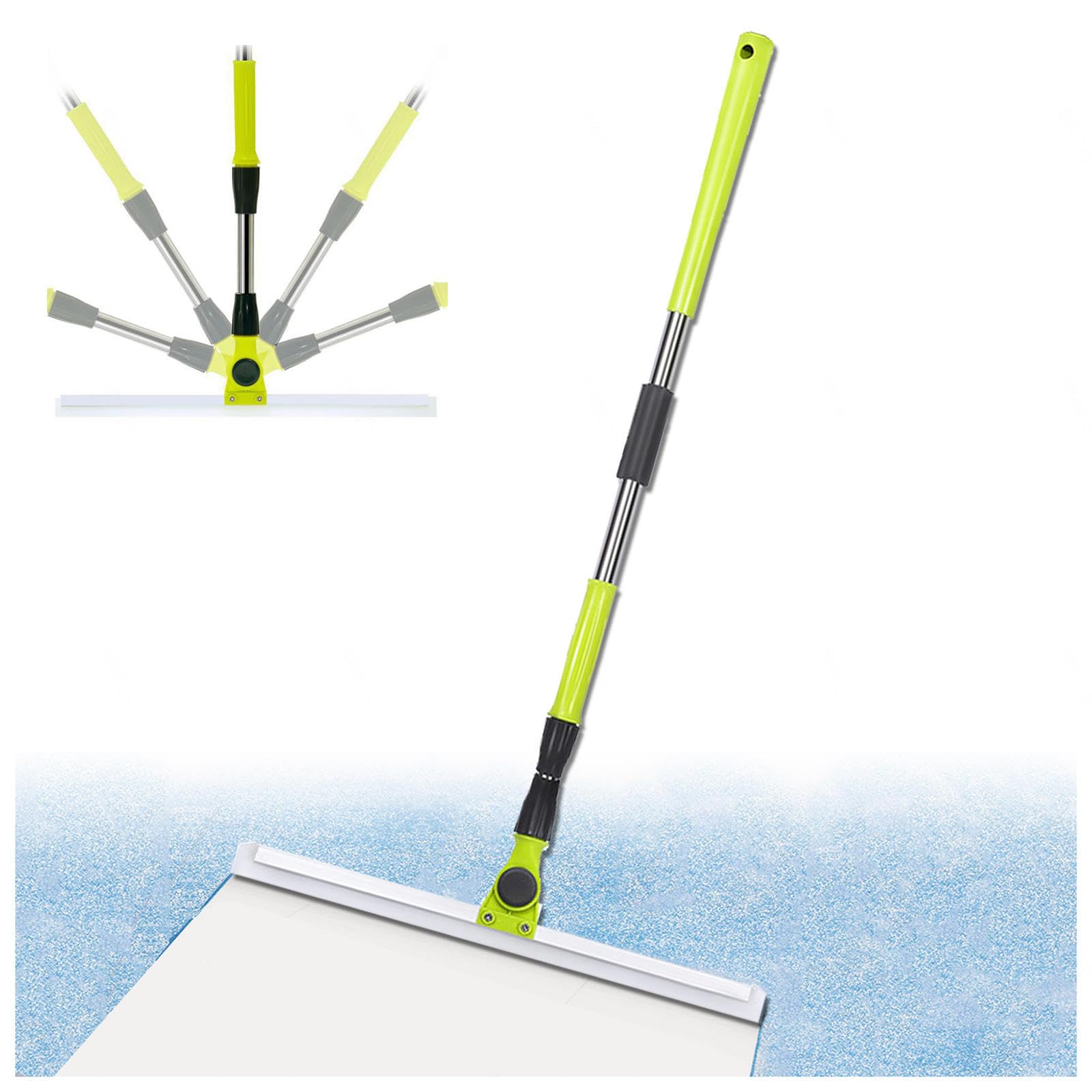 Air Broom as Seen on Tv, with 51 Long Handle Magic Broom Sweeper, Broomi for Concrete Floor,Bathroom Tile