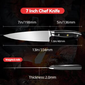 LAPALIDE Chef Knife, 8" Professional Kitchen Knife, High Carbon Stainless Steel Chef's Knives, Ultra Sharp Kitchen Knife with Ergonomic Handle, Exquisite Box for Family & Restaurant