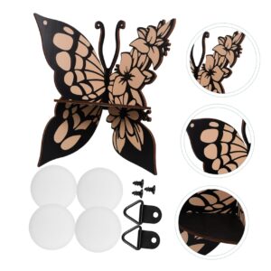 Cabilock 2pcs Butterfly Ledge Wall Decor Holder Corner Shelf Bathroom Corner Shelves Living Room Storage Display Shelf Wall Shelf Shelves on Wall Floating Cabinet for Wall