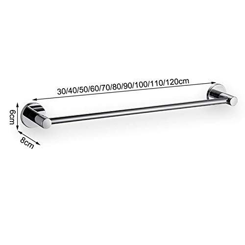 Towel Racks Towel Rack Towel Rails Wall Mounted Bath Towel Rack,Stainless Steel Towel Bar Rack Round Single Towel Rails Screw Wall Mounted Hanging Bathroom Kitchen/70cm Bath Towel Shelf Yearn for-60cm