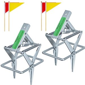 2 pack mole traps that kill best, scissor mole traps for lawns vole traps outdoor use, mole trap easy to set galvanized steel reusable quick capture gopher