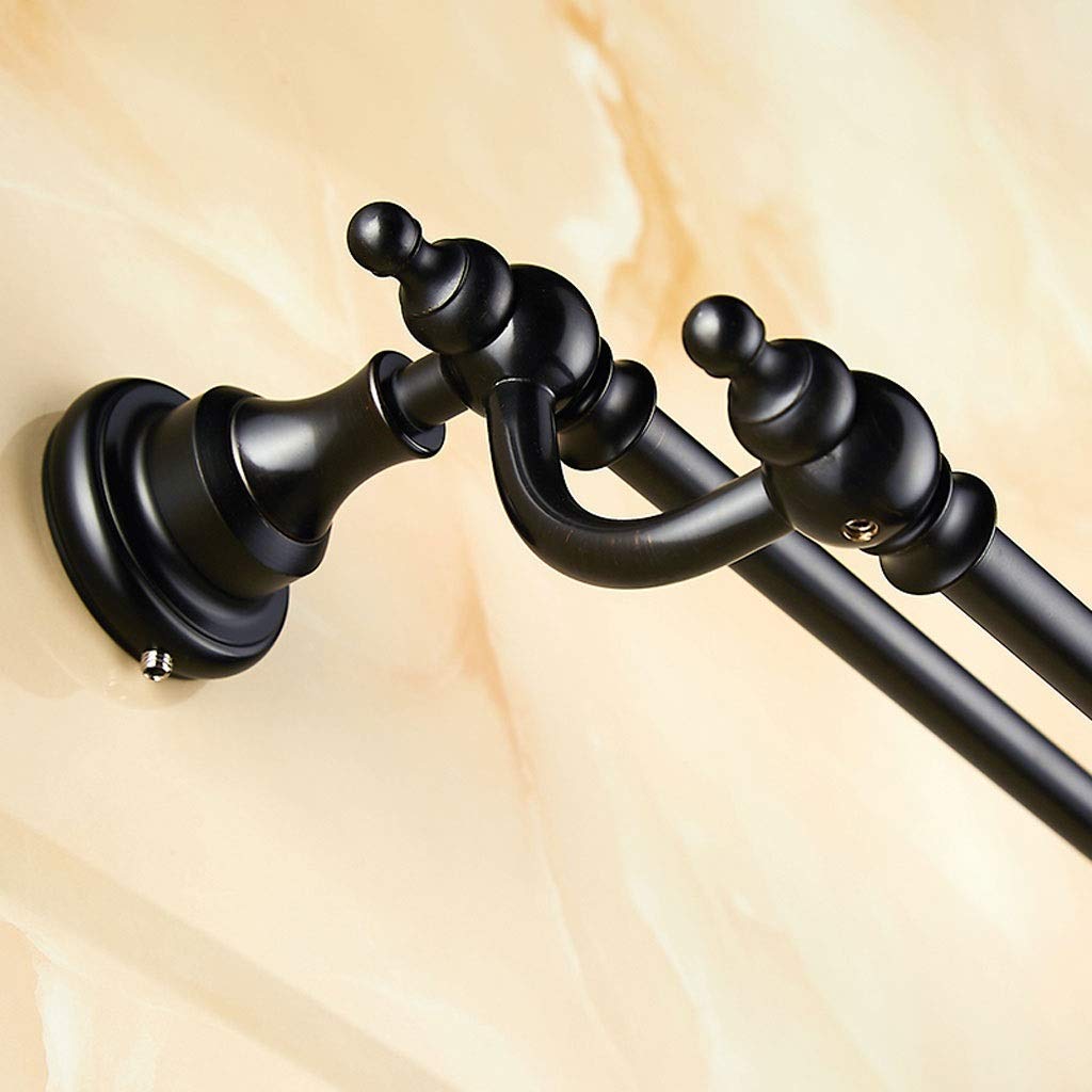 TiStm Towel Racks Oil Rubbed Bronze Bathroom Towel Holder Double Towel Bar Towel Rack Black Brass Towel Rail Bathroom Accessories Yearn for