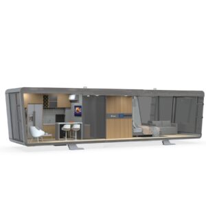 Perfect Prefab House to Live in, Portable Tiny Homes for Couples, Prefabricated Container House for Adults Living with Modular Home, Foldable Mobile Home with Perfect Steel Frame