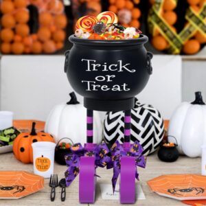 jeteho halloween decor halloween party supplies cauldron candy bowl, halloween candy bowl witches cauldron serving bowl trick or treat bowl halloween serving bowl halloween bowl for candy party decor