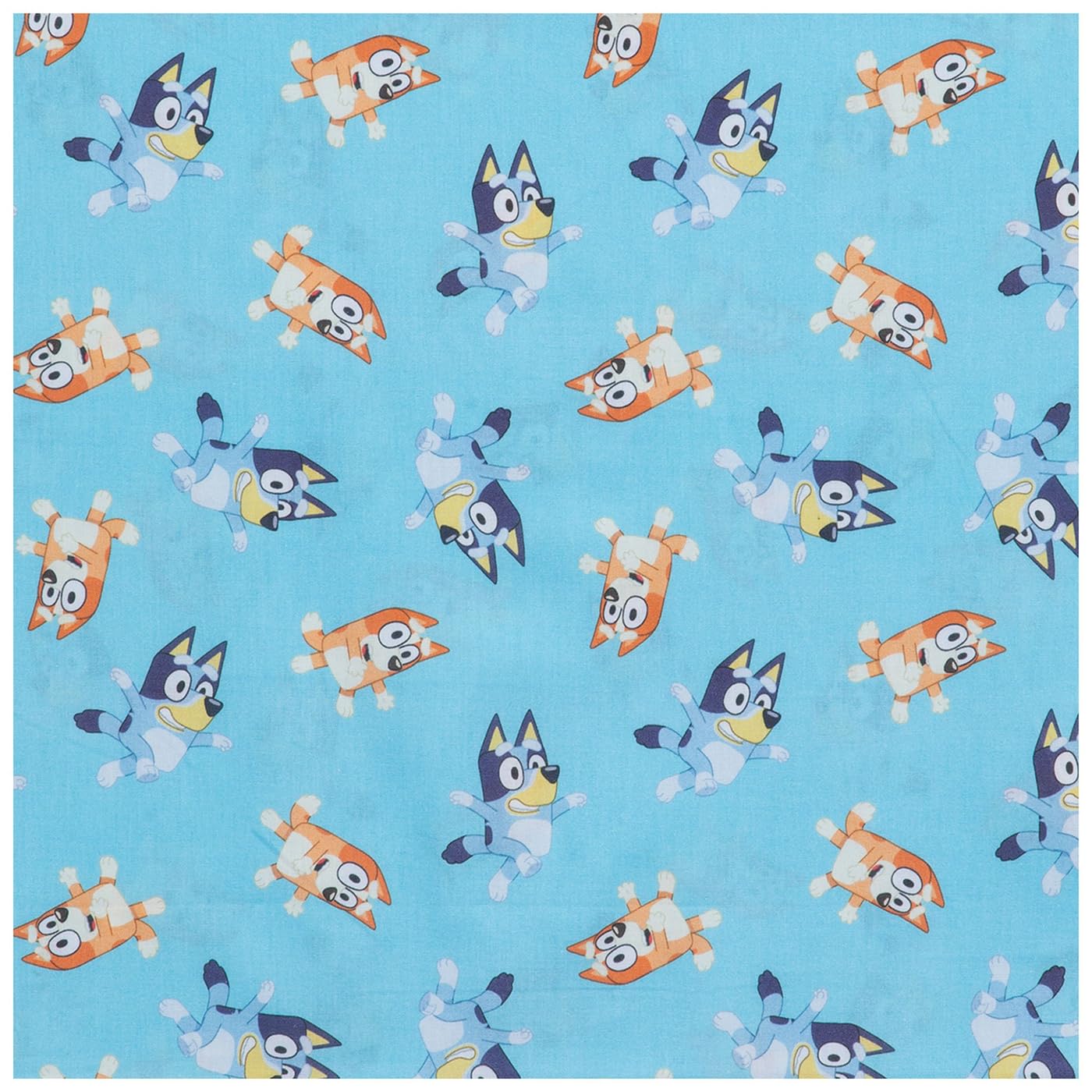 Hobby Lobby Bluey & Bingo Cotton Calico Fabric- 1 Yard