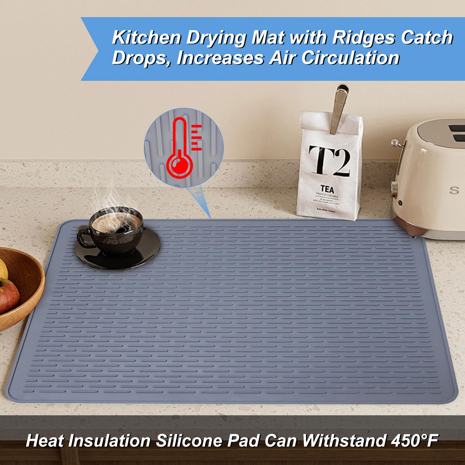 Stove Top Covers for Electric Stove,30" x 21" Silicone Stove Top Mat,Heat Resistant Silicone Stove Top Protector,Foldable Thick Glass Top Protector to Prevent Scratching Grey,with 2 Cleaning Brush