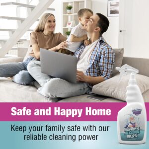 CLEANING HEROES 99% Isopropyl Alcohol Spray, 32 Fl. Oz - Ultimate Rubbing Alcohol Cleaner for Electronics, Wounds, and Household Use