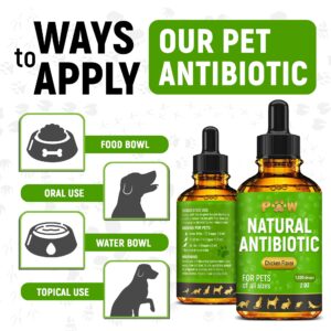 Cat Antibiotic | Natural Antibiotics for Dogs | Antibiotic for Cats | Dog Antibiotic | Natural Antibiotics for Cats | Chicken Flavor | 2 oz