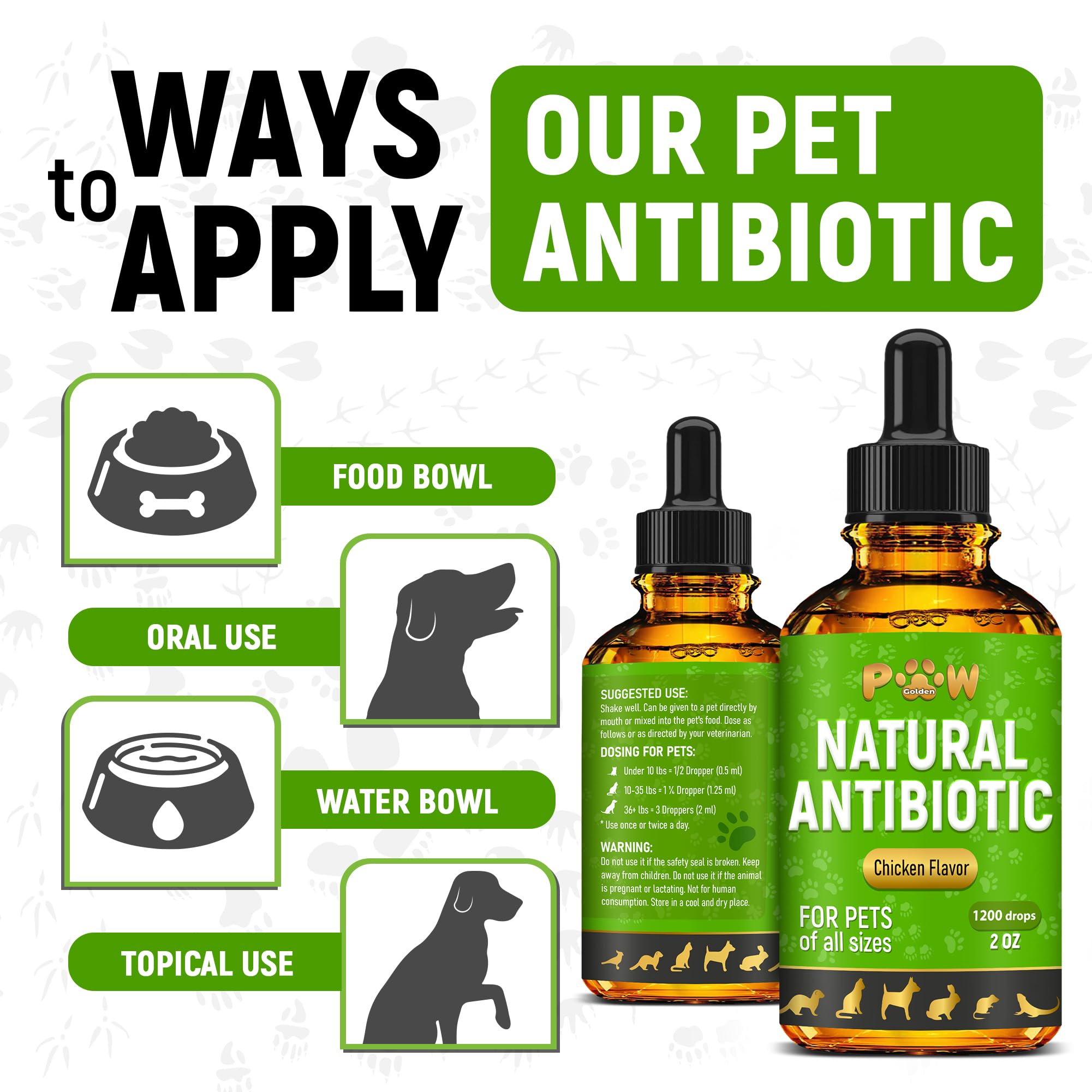 Cat Antibiotic | Natural Antibiotics for Dogs | Antibiotic for Cats | Dog Antibiotic | Natural Antibiotics for Cats | Chicken Flavor | 2 oz