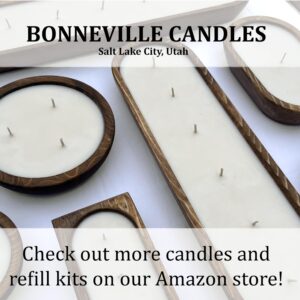 Bonneville Handmade Candles | 7 1/2" x 2" Hand Poured Pine Wood Bowl Candle, 3 Wick Dough Bowl Candle | Up to 35 Hour Burn Time | 100% Soy Wax | Scented Candle Rustic Holiday (Toasted Pumpkin Spice)