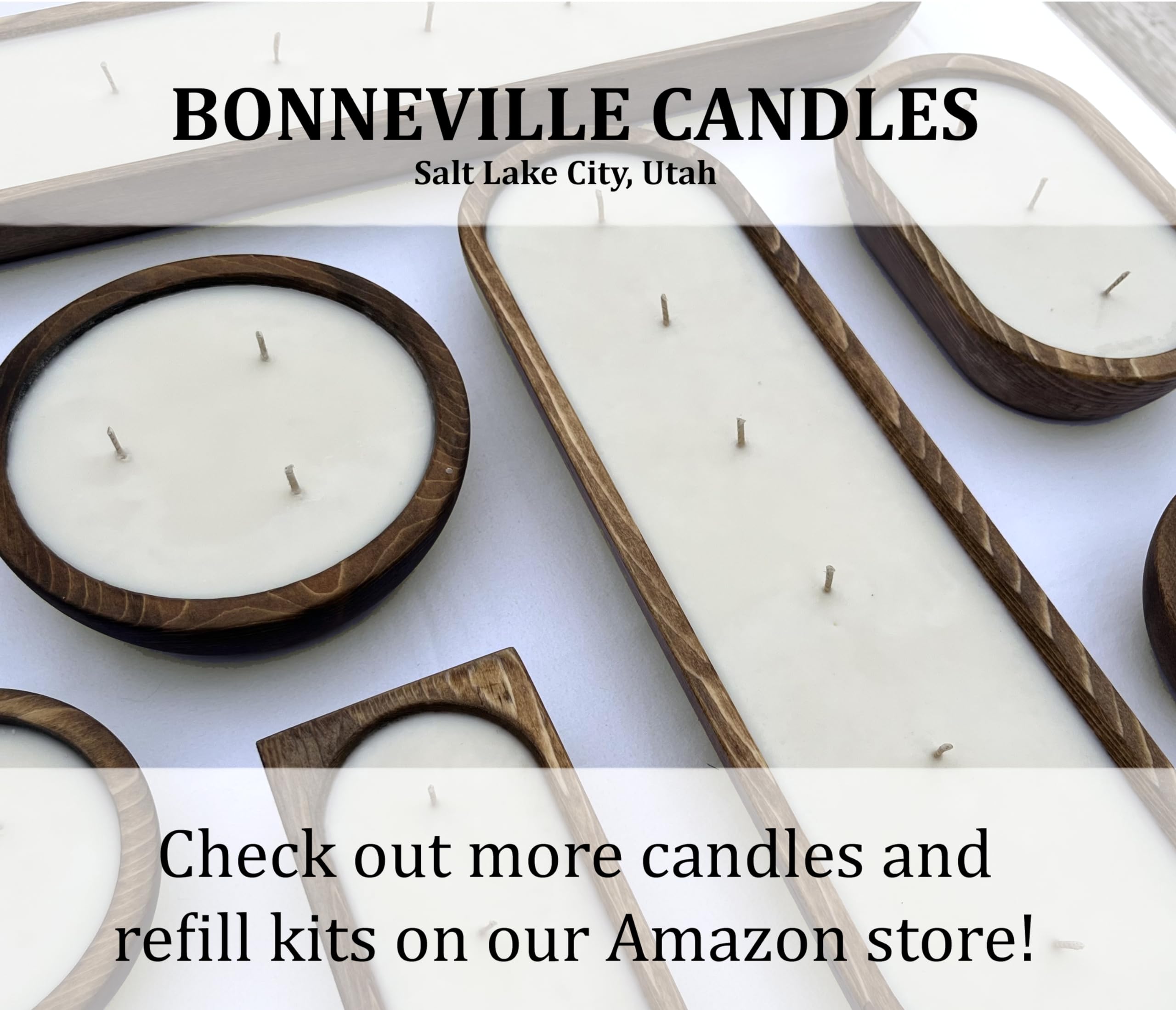 Bonneville Handmade Candles | 7 1/2" x 2" Hand Poured Pine Wood Bowl Candle, 3 Wick Dough Bowl Candle | Up to 35 Hour Burn Time | 100% Soy Wax | Scented Candle Rustic Holiday (Toasted Pumpkin Spice)