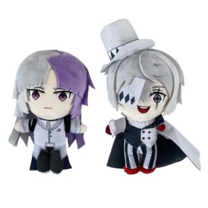 gooyeh 2pcs anime figures plush sigma & nikolai gogol cosplay stuffed pillow, cute manga characters throw cushion, home decoration collectible,20cm/7,9inch, type 3