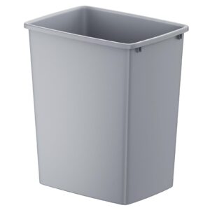 luminalumber 35qt kitchen trash can, sturdy and lightweight slim trash can, trash cans for kitchen, workspace, bathroom, office, easy to clean, 1 pack, gray