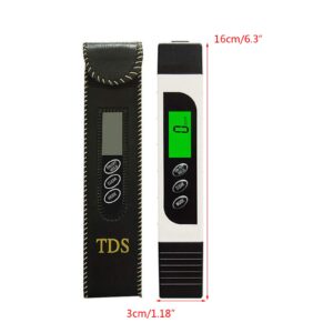 VOCUE 3in1-Water-Monitor Analyzer-LCD Digital Water Quality Tester EC/TDS/Temp Multi-Purpose Meter for Aquarium Fish-Tank Pool, Product size: 160*30*15mm