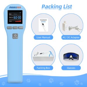 MBBQNN Cold Laser Therapy Device for Pain Relief, 16*660+2*860+2*940 Light Therapy for Pet, Low Level Laser Therapy, Red Light Therapy for Dogs, Muscle & Joint Pain Relief, Spinal, Reduce Inflammation