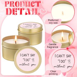 Conelist 8 Pcs Bridesmaid Proposal Gifts I Can't Say I Do Without You Bridesmaid Candles Bridesmaid Gifts Natural Soy Wax Candles for Bridesmaid Wedding Gifts (Pink,Classic)