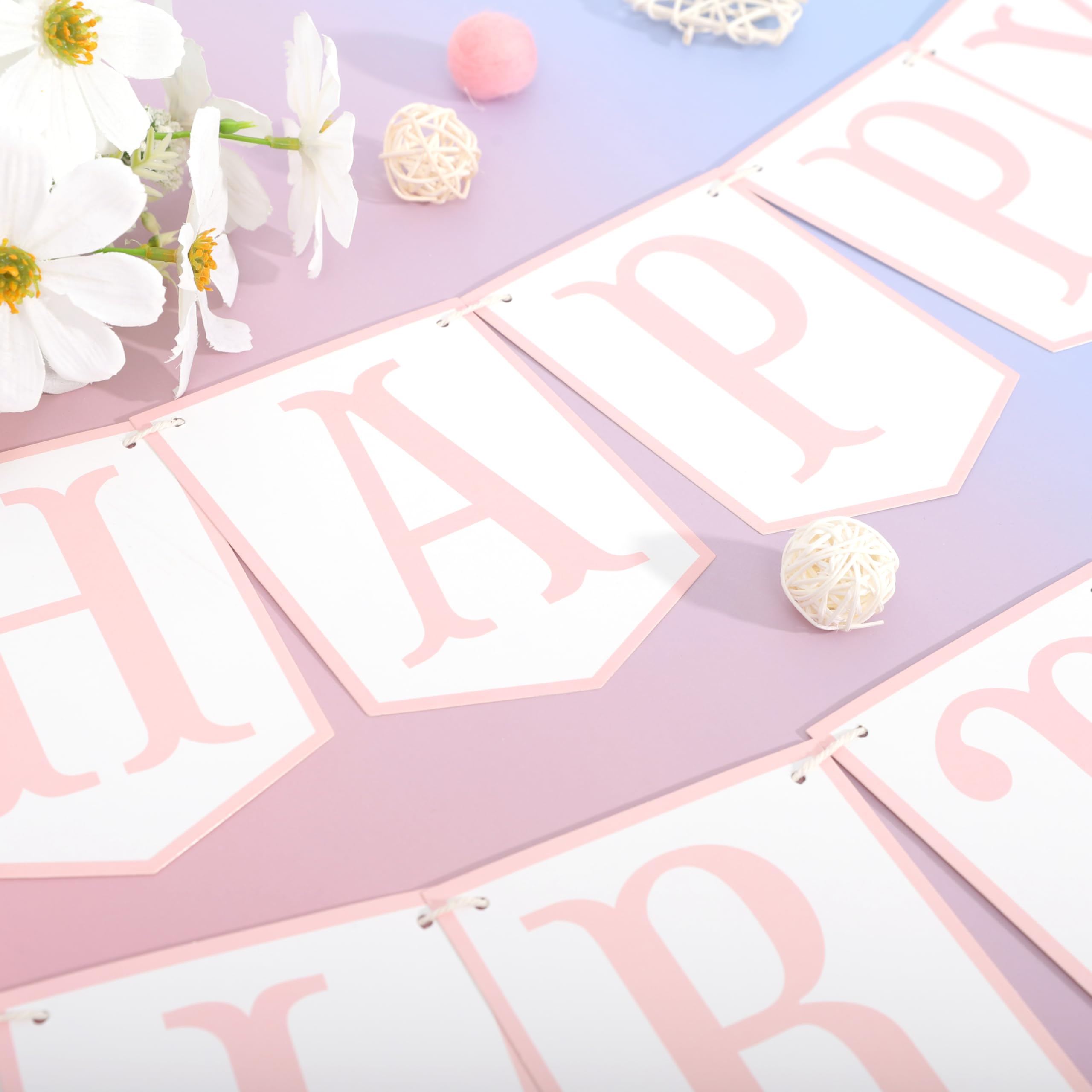 Happy Birthday Bow Girl Banner - Bow 1st Birthday Decoration,Girl First Bow Birthday Party,Pink Bow Happy Birthday Banner, Baby Girl Bow Banner