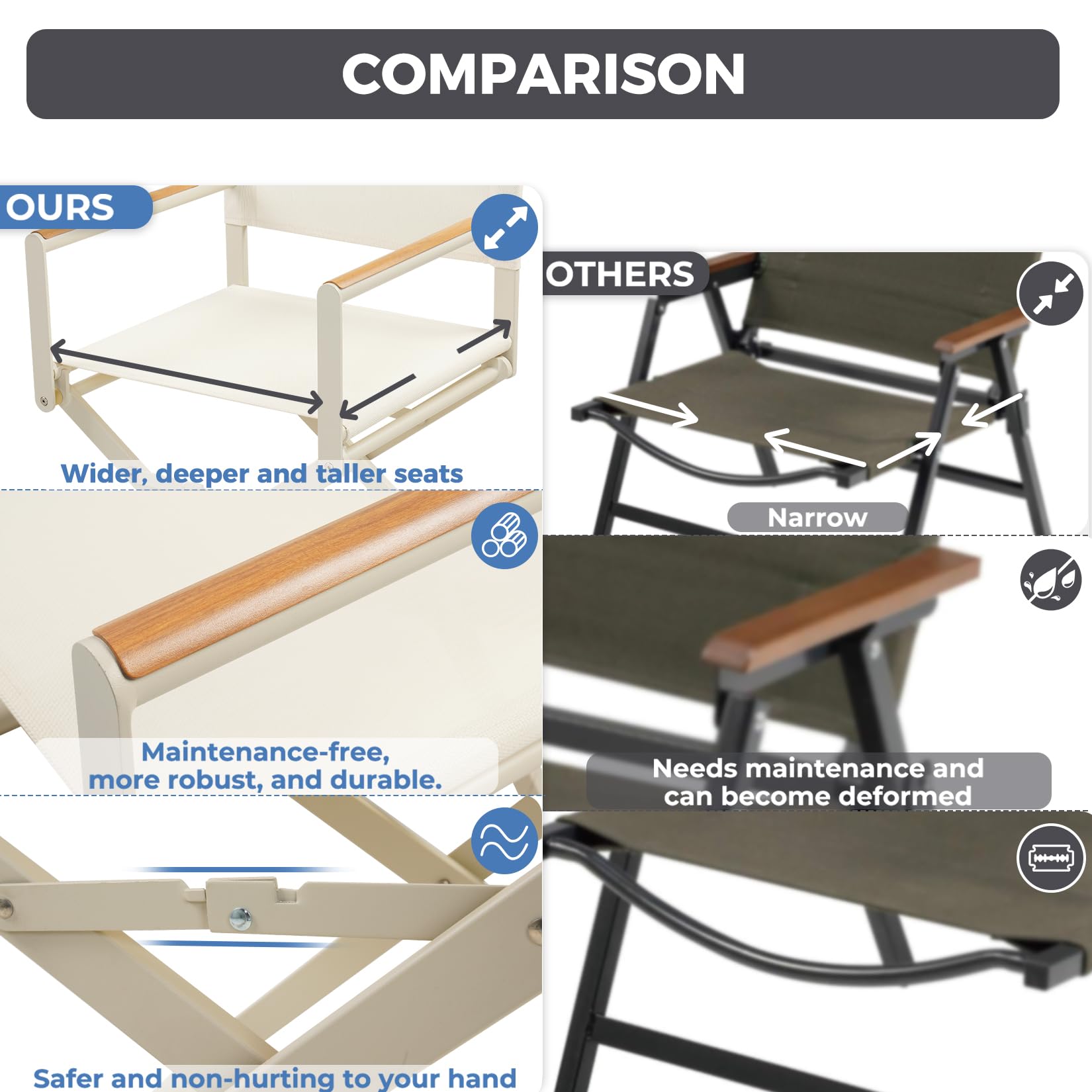 Grand patio 11-Piece Outdoor Dining Set, 10 Extra-Wide Foldable Chairs & 1 Extendable Table, UV-Resistant Mesh Patio Furniture Set, Wood Grain Tabletop for Garden, Yard and Terrace, Apricot