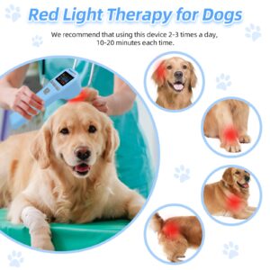 MBBQNN Cold Laser Therapy Device for Pain Relief, 16*660+2*860+2*940 Light Therapy for Pet, Low Level Laser Therapy, Red Light Therapy for Dogs, Muscle & Joint Pain Relief, Spinal, Reduce Inflammation