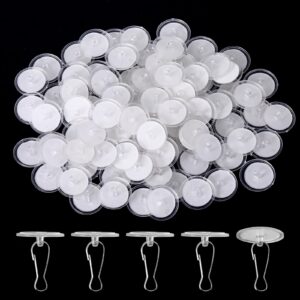 80 sets removable transparent wall hanger self-adhesive ceiling hooks for hanging sticky ceiling hooks damage-free no-drill ceiling discs for birthday party wedding festivals christmas decor