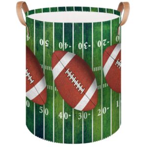 large laundry hamper american football field sport,collapsible laundry basket,dirty cloth hamper,storage basket bin for blankets dirty cloth toy in laundry room living room bedroom colleage dorm