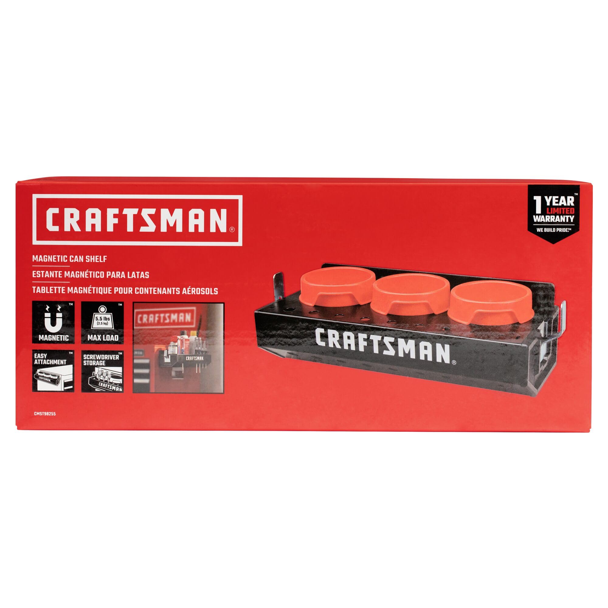 CRAFTSMAN Magnetic Spray Can Shelf (CMST98255)