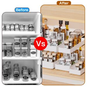 3 Pack Pull Out Cabinet Organizer,3 Sizes Slide Out Drawers with Adhesive,Pull Out Shelves for Kitchen Cabinets,Bathroom Cabinet Organizer and Storage, Pantry,Cabinet Roll Out Drawers (15.8" Deep)