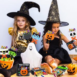 30 Pcs Halloween Treat Bags Boxes, Trick or Treat Halloween Candy Bags for Small Party Favors Toys Halloween Goodie Bags Bulk for Kids Classroom Prizes Treats Basket Stuffers Halloween Party Supplies