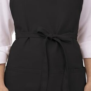 Chef Works Unisex Three Pocket Apron, Black, One Size (2 Pack)