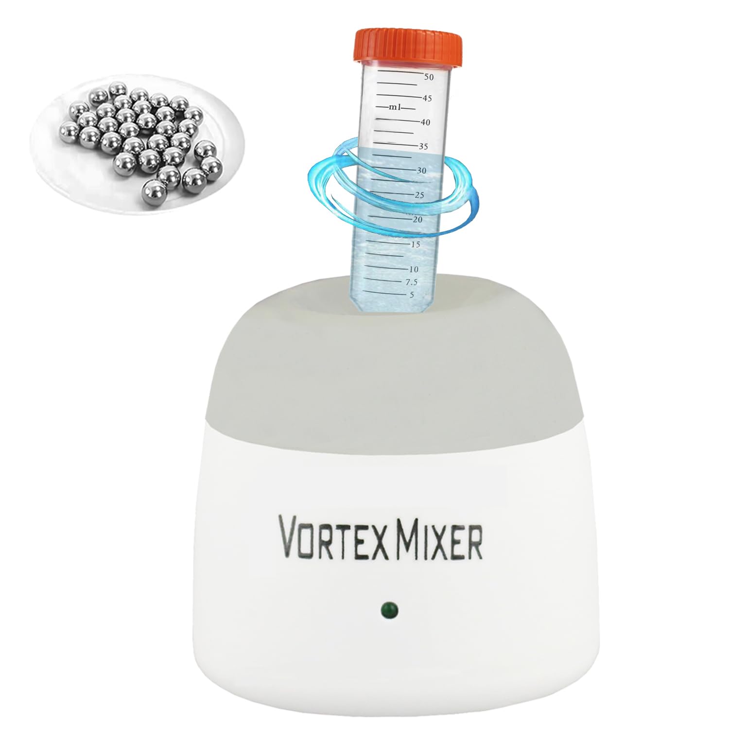 HUBEST 5200rpm Mini Vortex Mixer Paint Shaker,Lab Vortex Shaker with Touch Function for Nail Polish,Eyelash Shaker,Tattoo Ink,Glue Adhesives and Test Tubes (Grey)