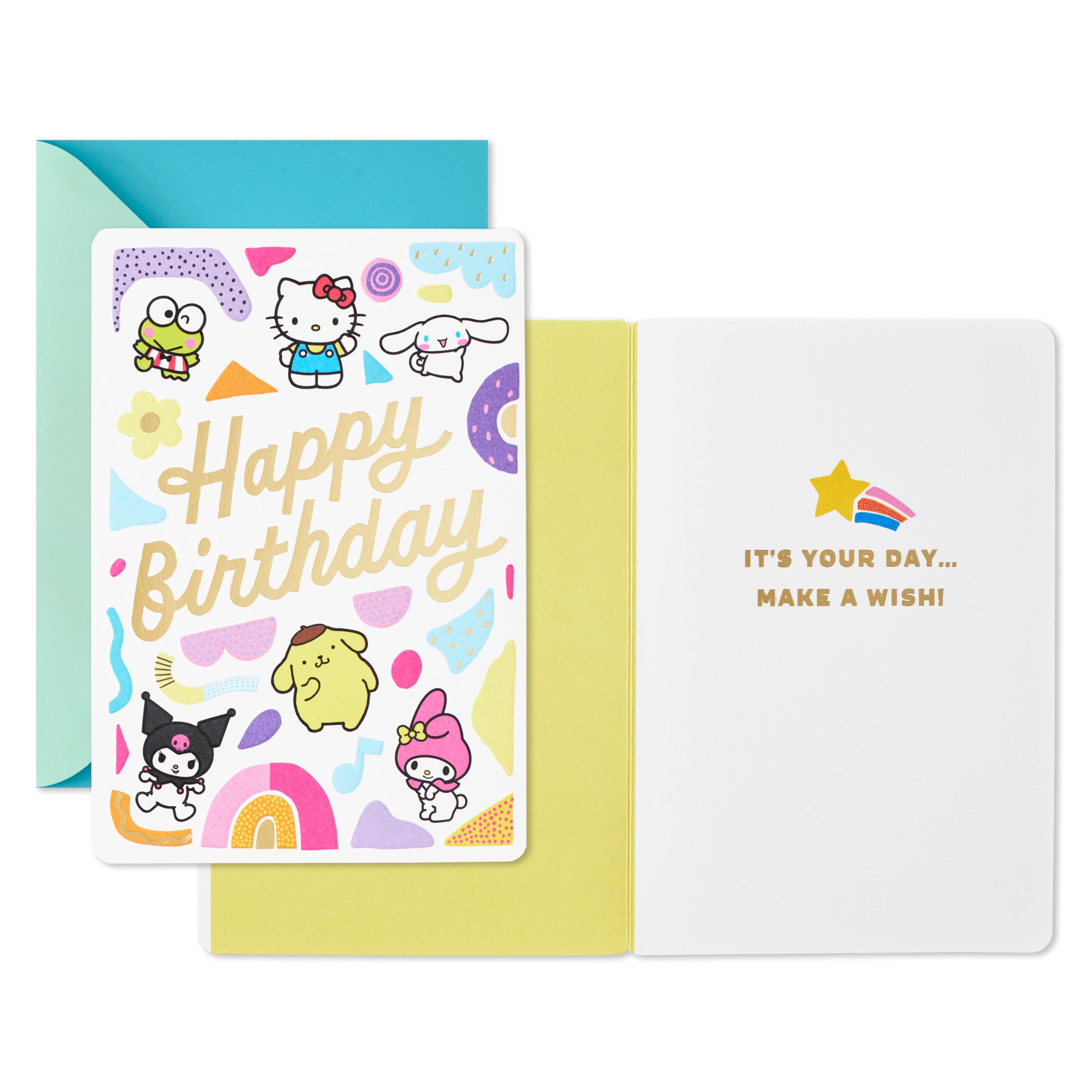 Hallmark Sanrio Hello Kitty Cute Birthday Cards (3 Cards with Envelopes)