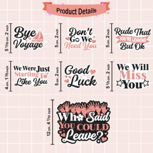 MAMFEOV Going Away Party Decorations Rose Gold Who Said You Could Leave Banner, Retirement Decor, Graduation Farewell and Goodbye Celebration Coworkers Leaving Party Supplies