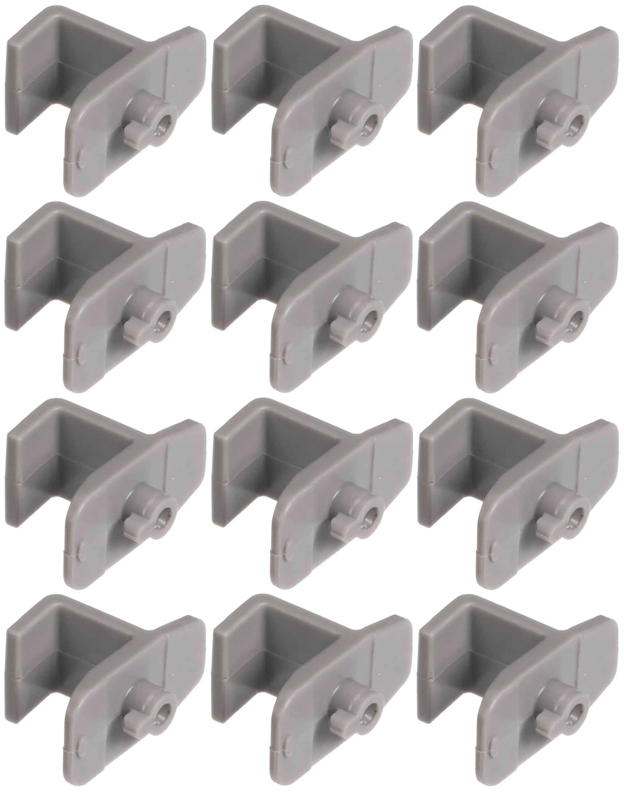 OCS Parts P993200800 Gray Plastic Shelf Clips | 12-Pack | Replacement Shelf Clips for Turbo Air Commercial Kitchen Freezers and Refrigerators