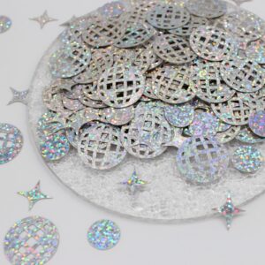 Blopee Disco Ball Confetti, Glitter Disco Party Decorations, 230PCS Disco Confetti for Disco Themed Party Decorations